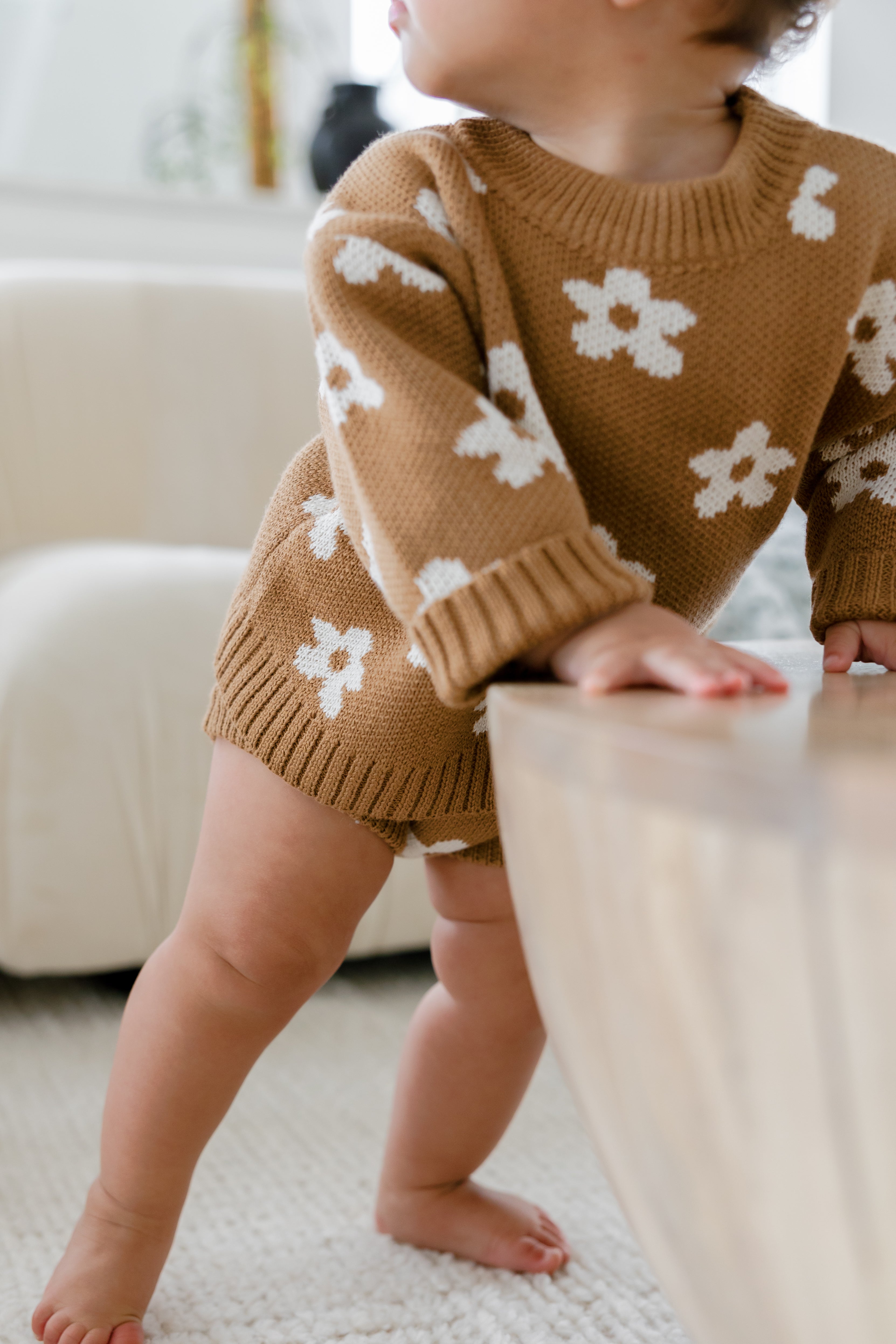 Daisy Knit Set in Brown – Consciously Baby