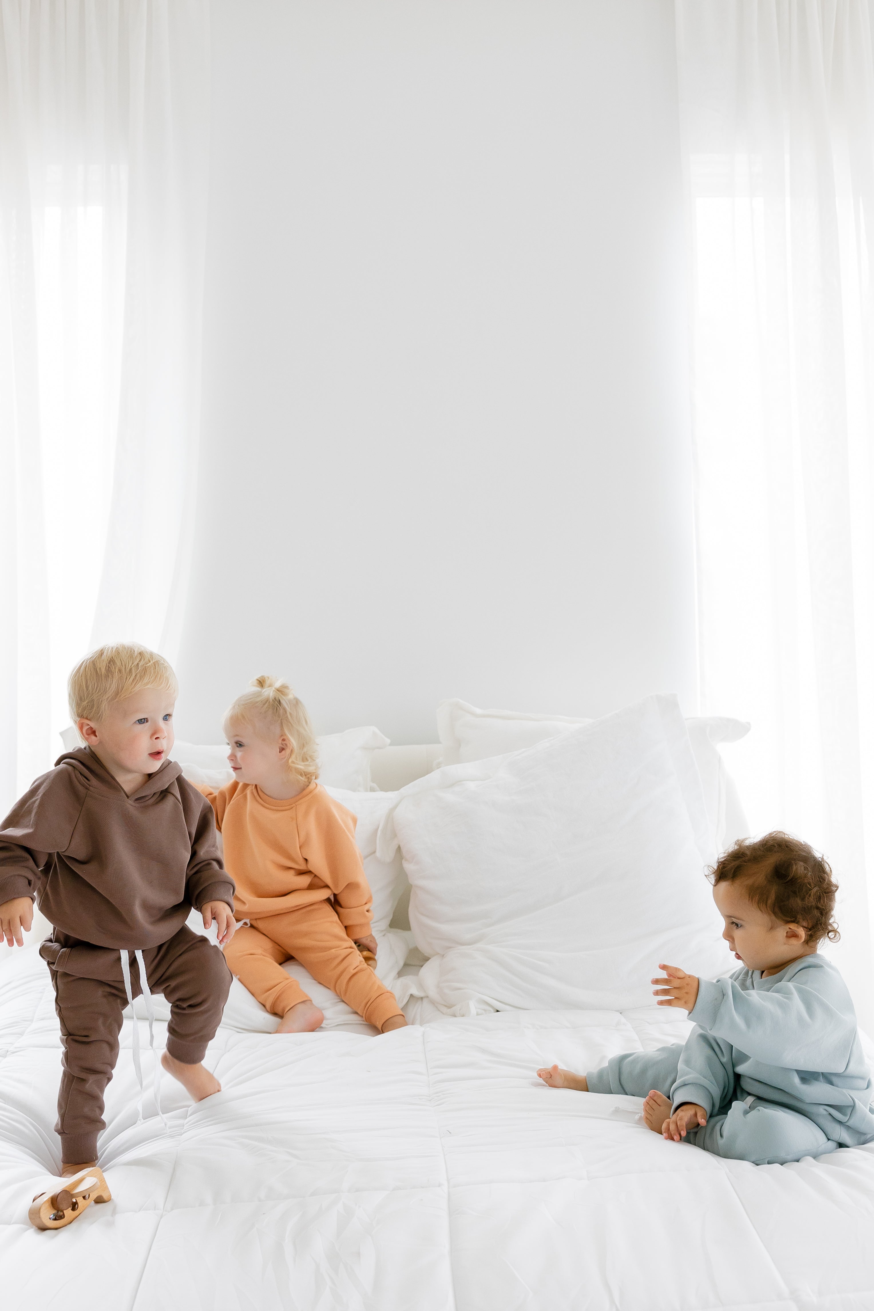 Decker Crew Set in Cream – Consciously Baby